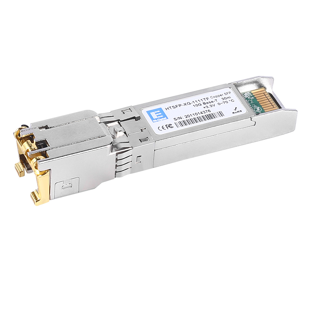 Optical Transceiver 10GBASE-T SFP+ Copper RJ-45 30m Hi-Optel HTSFP-XG-1111TF module Manufacturer ...